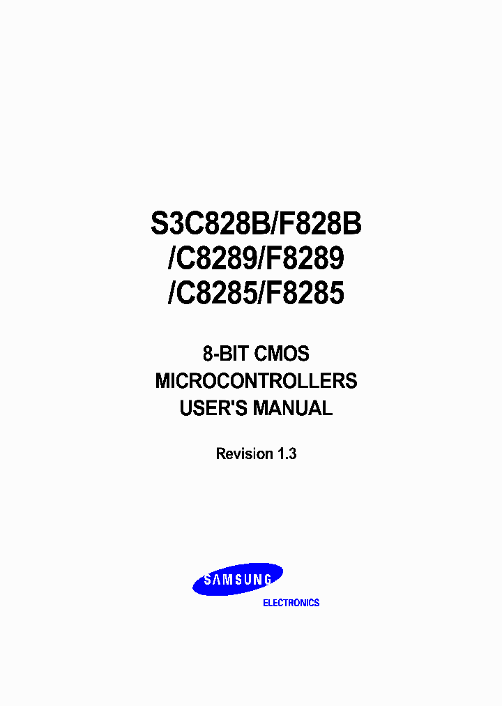 S3F828B_440649.PDF Datasheet Download --- IC-ON-LINE