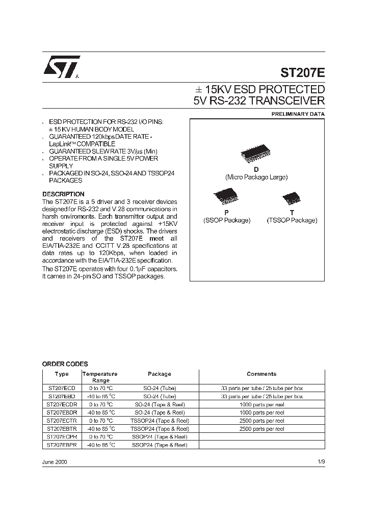 ST207E_234407.PDF Datasheet Download --- IC-ON-LINE