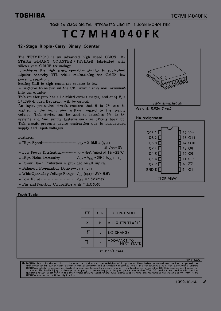 TC7MH4040FK_471861.PDF Datasheet Download --- IC-ON-LINE