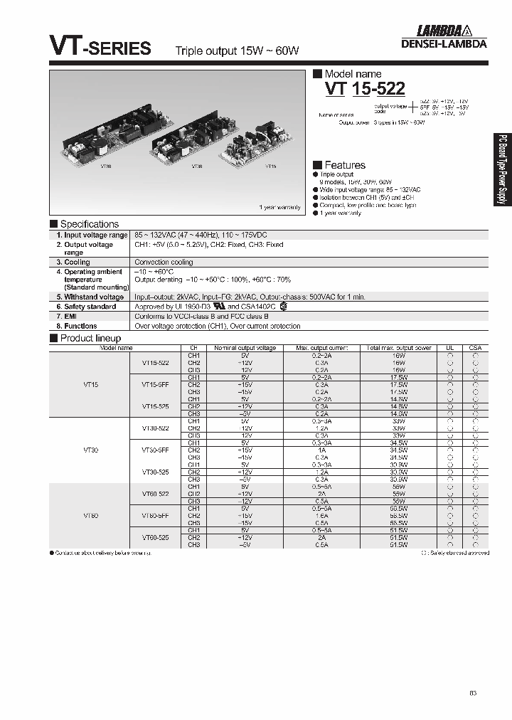 VT60-5FF_471918.PDF Datasheet Download --- IC-ON-LINE