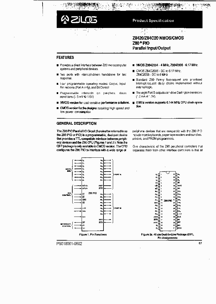 Z8420_438570.PDF Datasheet Download --- IC-ON-LINE