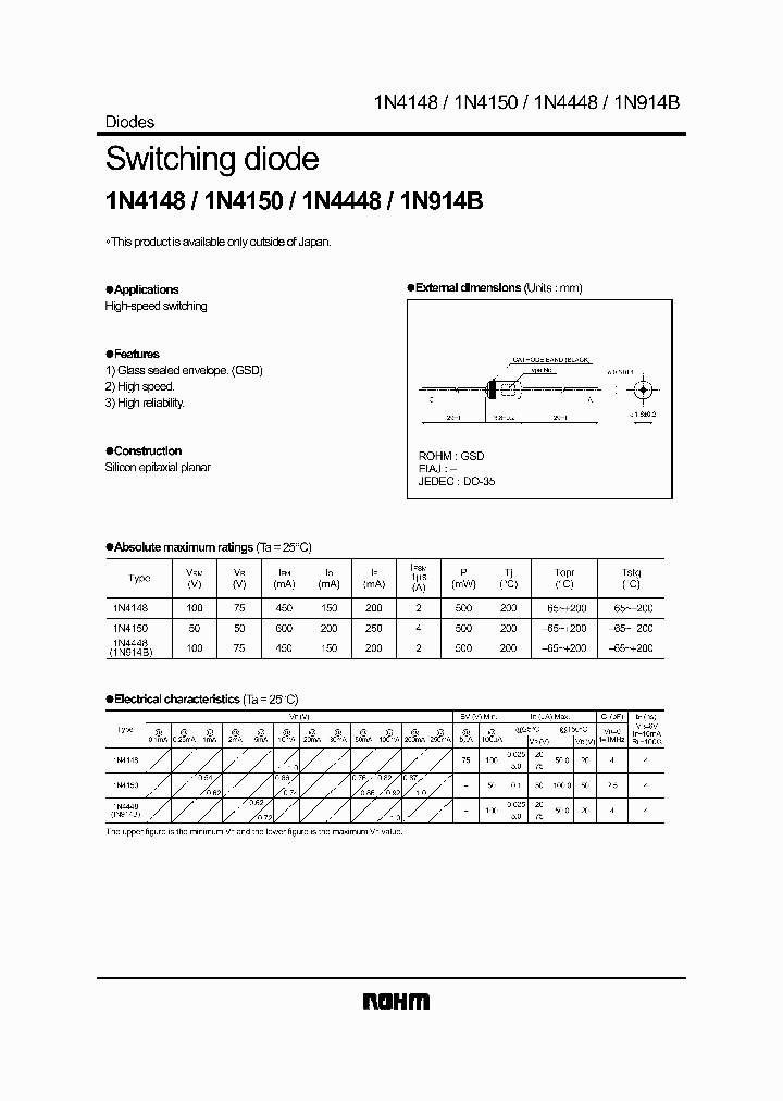 1N4148_549878.PDF Datasheet Download --- IC-ON-LINE