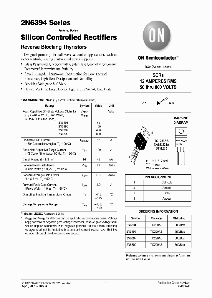 2N6395_547492.PDF Datasheet Download --- IC-ON-LINE