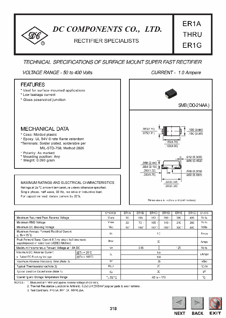 ER1D_493231.PDF Datasheet Download --- IC-ON-LINE