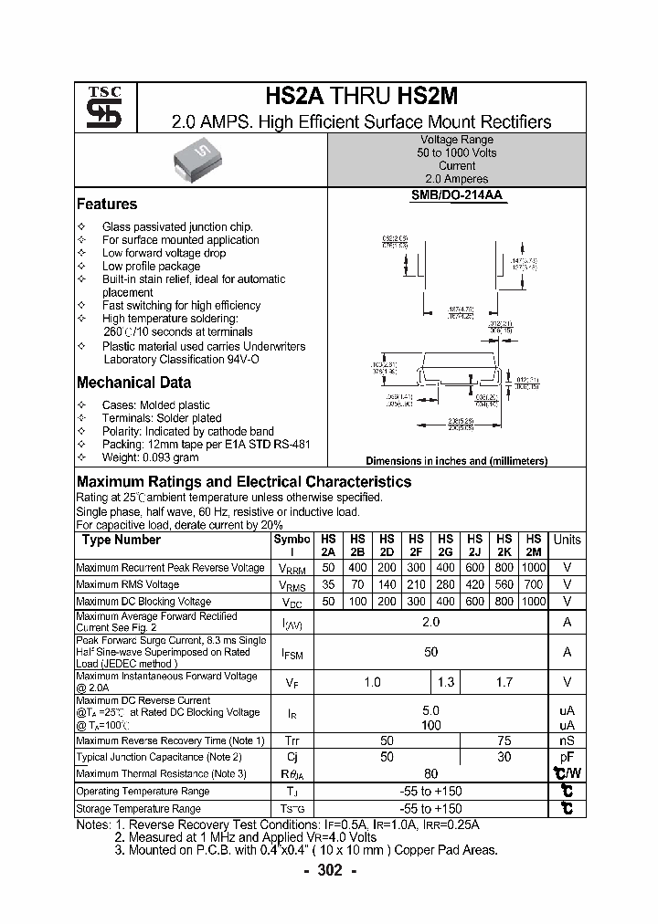 HS2K_522777.PDF Datasheet Download --- IC-ON-LINE