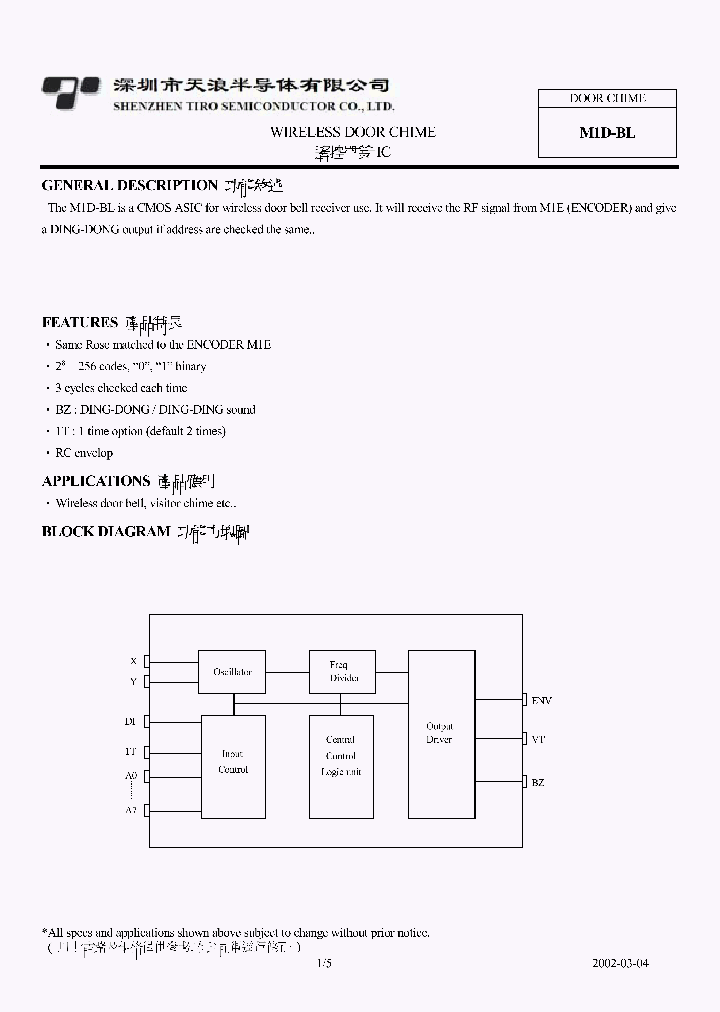 M1E_551740.PDF Datasheet Download --- IC-ON-LINE