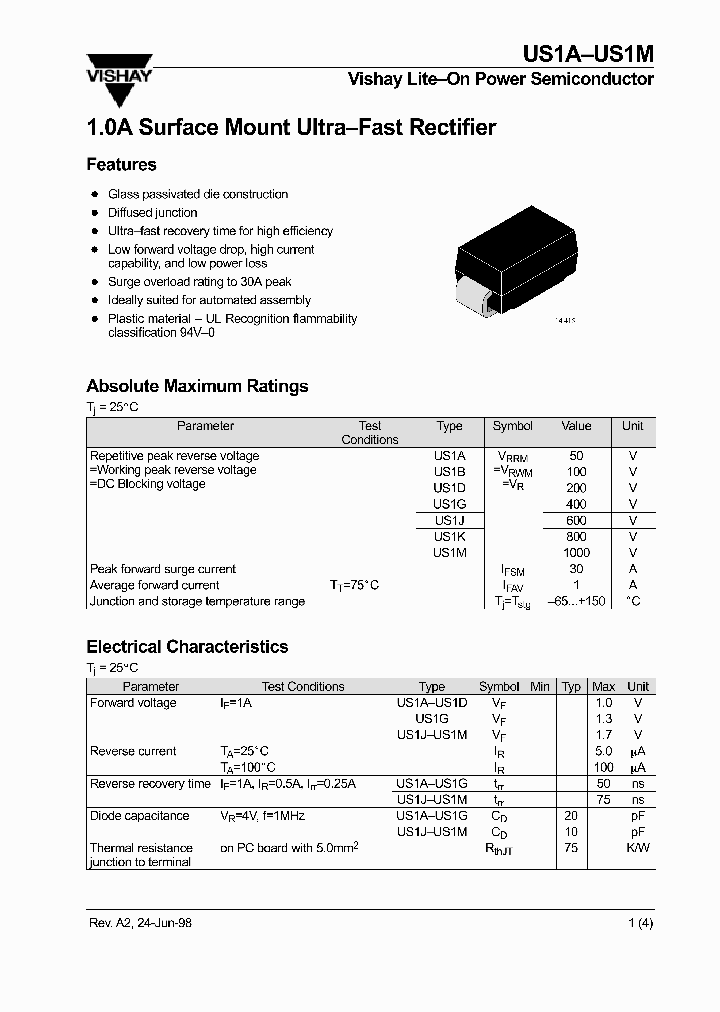 US1G_496732.PDF Datasheet Download --- IC-ON-LINE