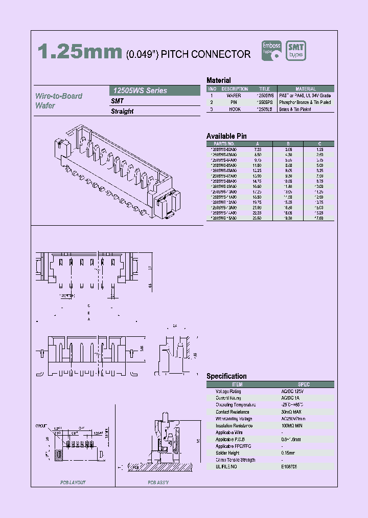 12505WS-08A00_645416.PDF Datasheet Download --- IC-ON-LINE