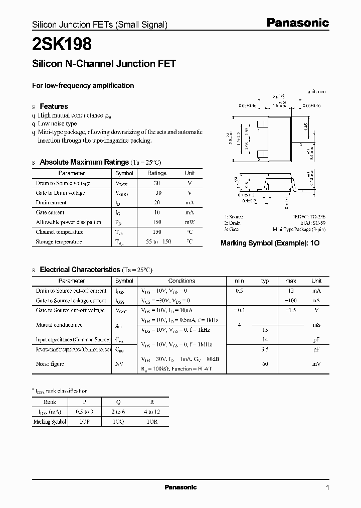 2SK198_772257.PDF Datasheet Download --- IC-ON-LINE