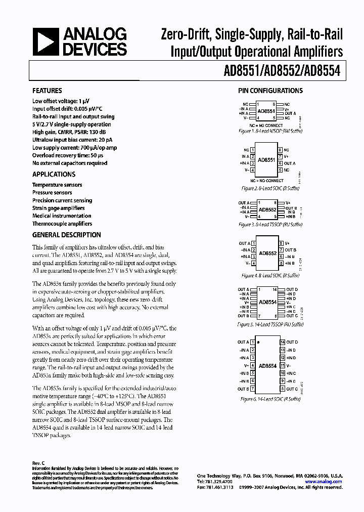 AD8551ARM-REEL_587772.PDF Datasheet Download --- IC-ON-LINE