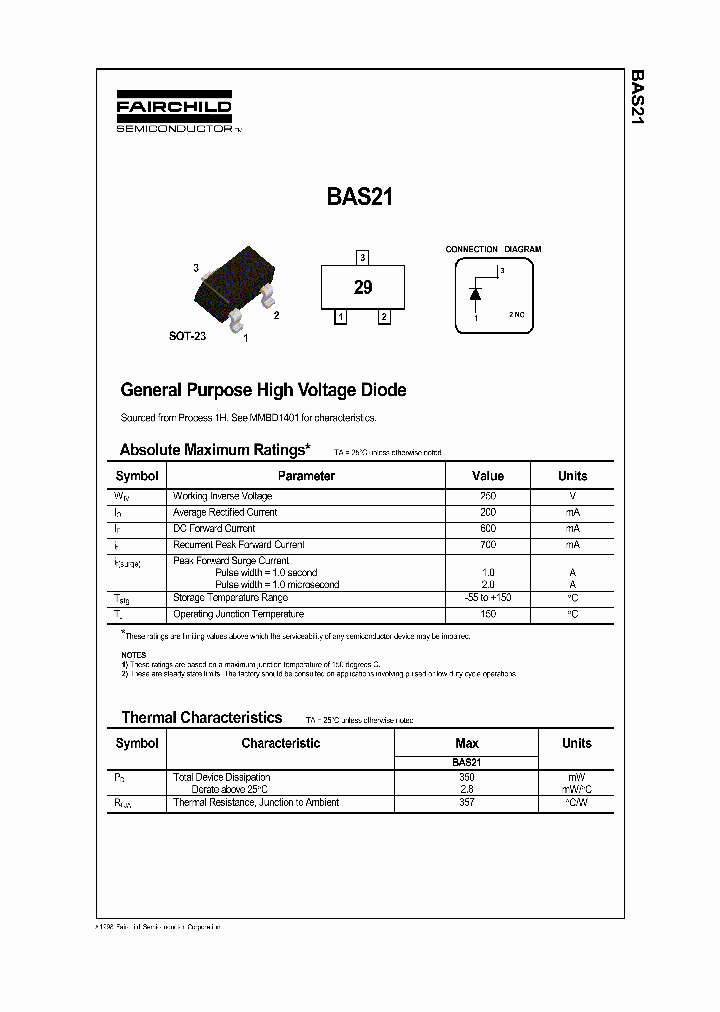 BAS21_659590.PDF Datasheet Download --- IC-ON-LINE