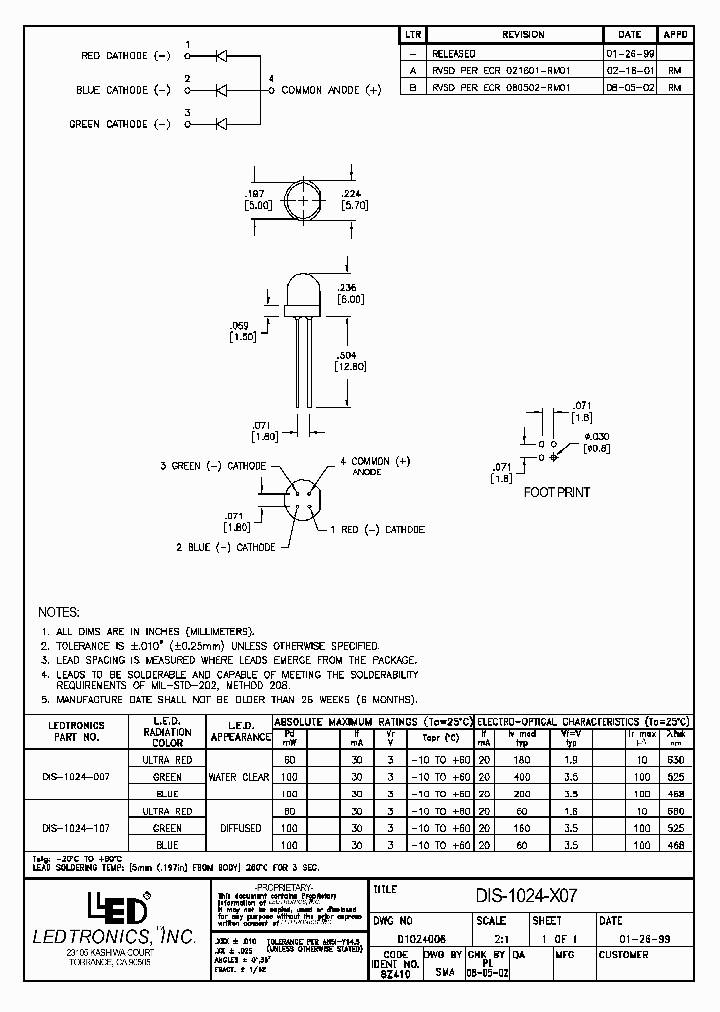 DIS-1024-X07_639019.PDF Datasheet Download --- IC-ON-LINE