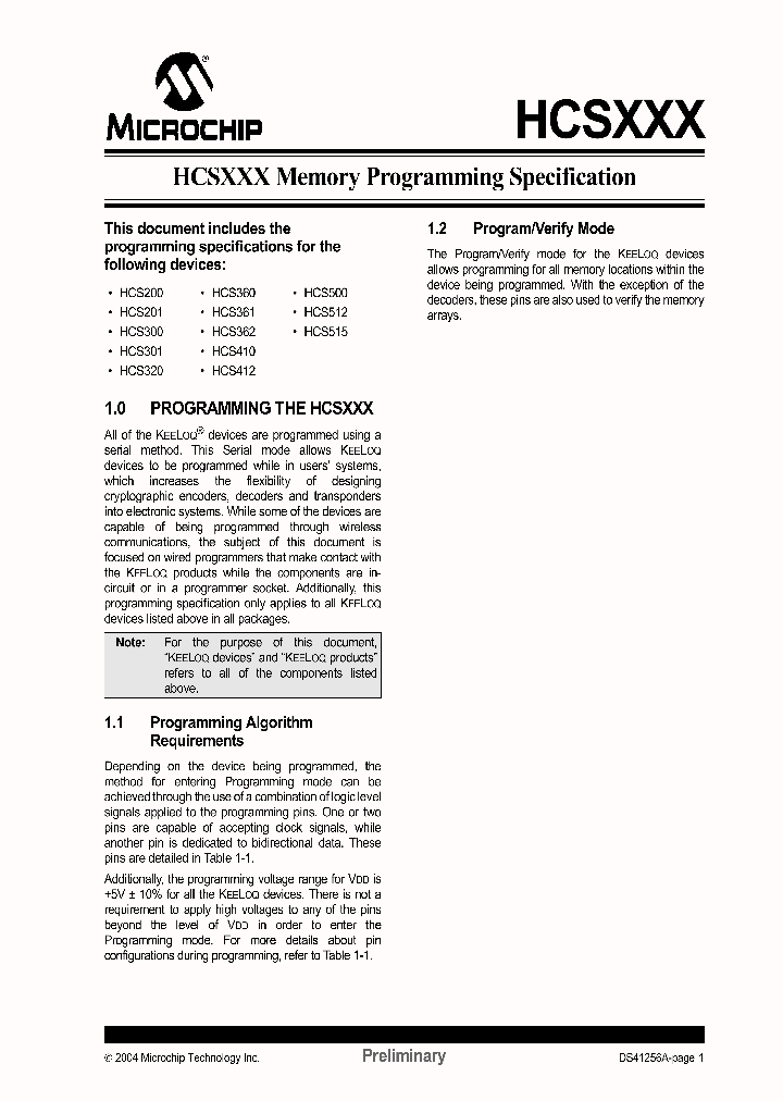 HCSXXX_730377.PDF Datasheet Download --- IC-ON-LINE
