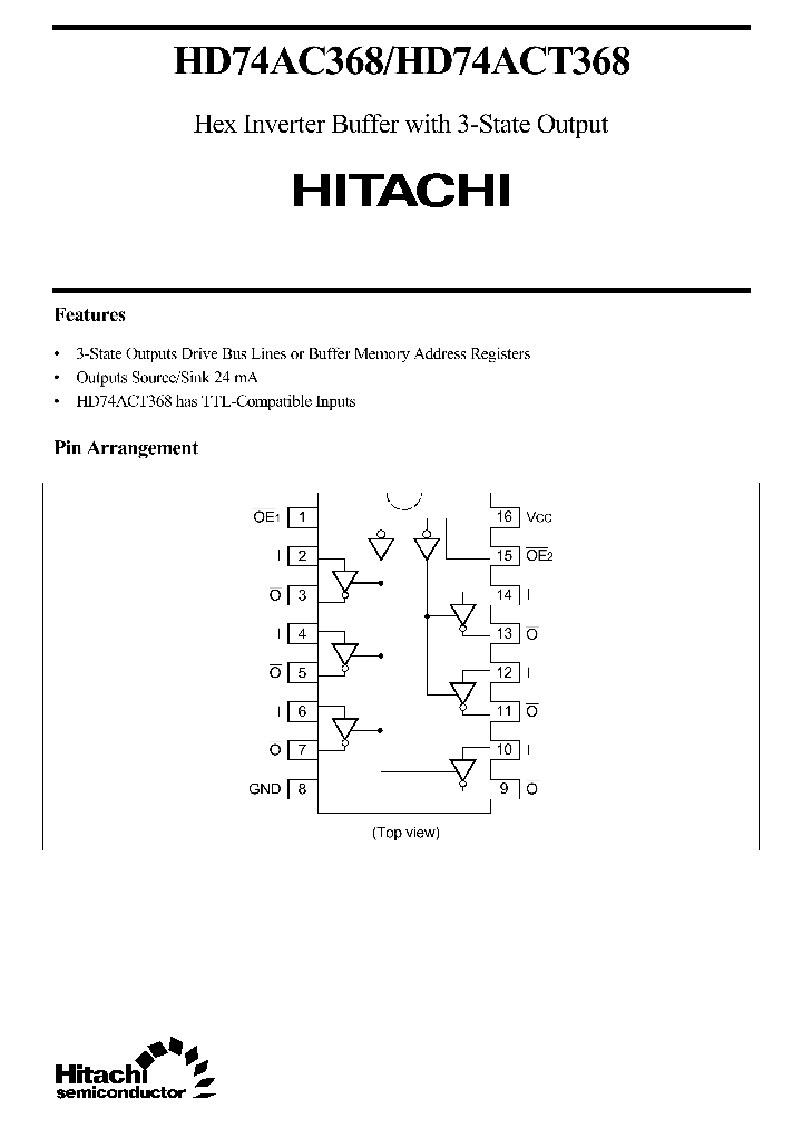 HD74ACT368_629268.PDF Datasheet Download --- IC-ON-LINE
