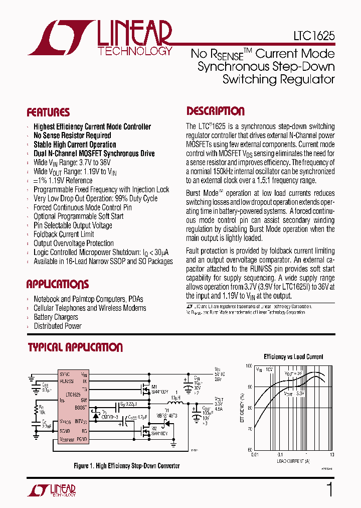 LTC1625_195168.PDF Datasheet Download --- IC-ON-LINE