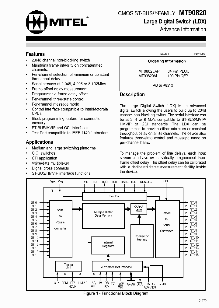 MT90820_171785.PDF Datasheet Download --- IC-ON-LINE