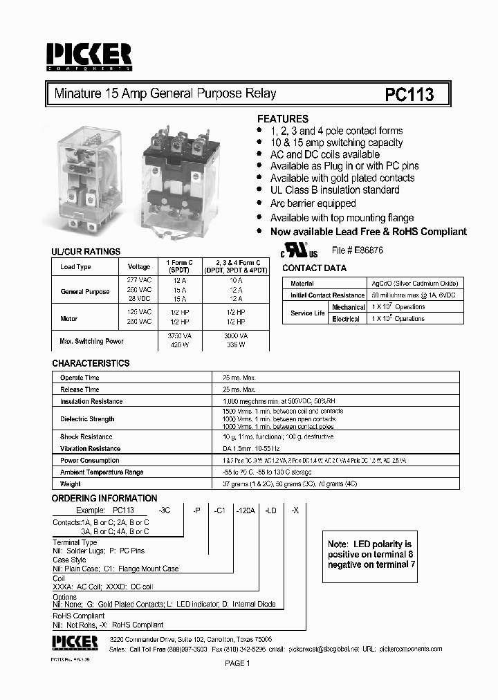 PC113_602280.PDF Datasheet Download --- IC-ON-LINE