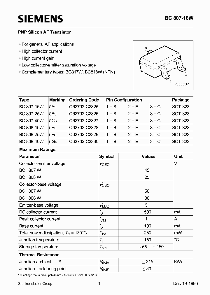 BC808-16W_115770.PDF Datasheet Download --- IC-ON-LINE