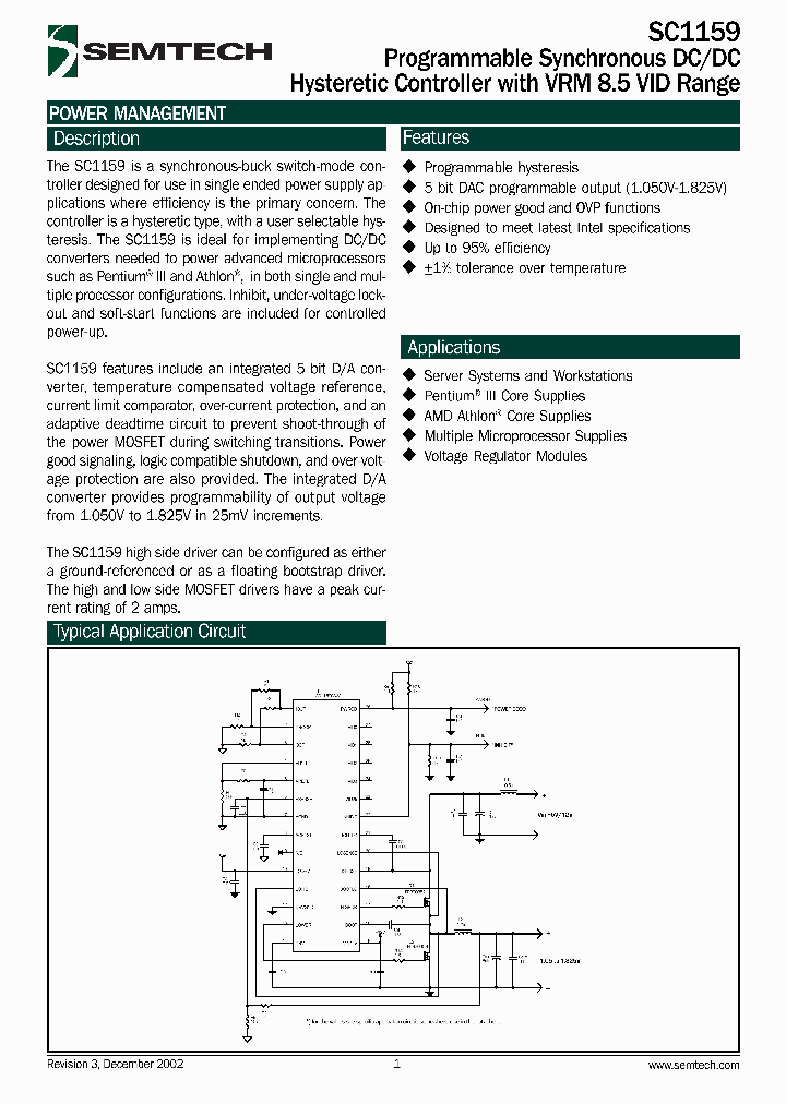 SC1159EVB_714281.PDF Datasheet Download --- IC-ON-LINE