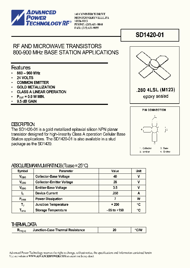 SD1420-01_647606.PDF Datasheet Download --- IC-ON-LINE