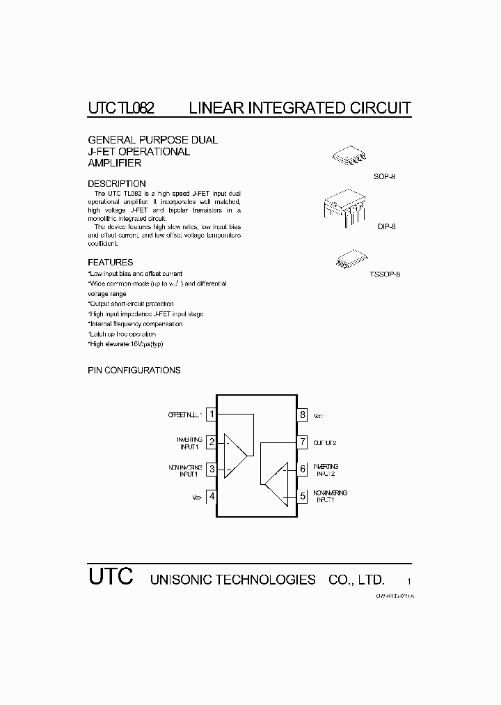 TL082_589681.PDF Datasheet Download --- IC-ON-LINE