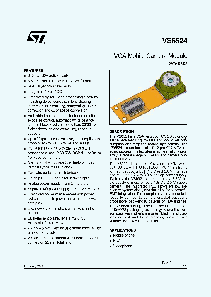 VS6524_707696.PDF Datasheet Download --- IC-ON-LINE