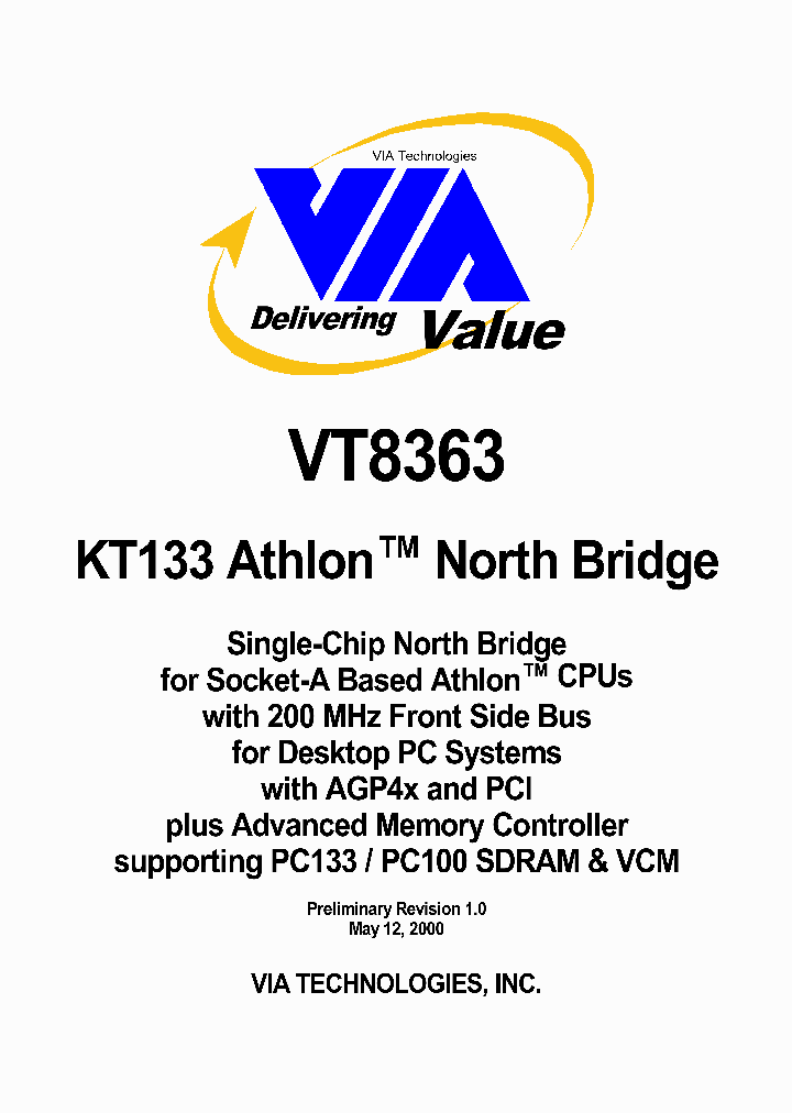 VT8363_593055.PDF Datasheet Download --- IC-ON-LINE