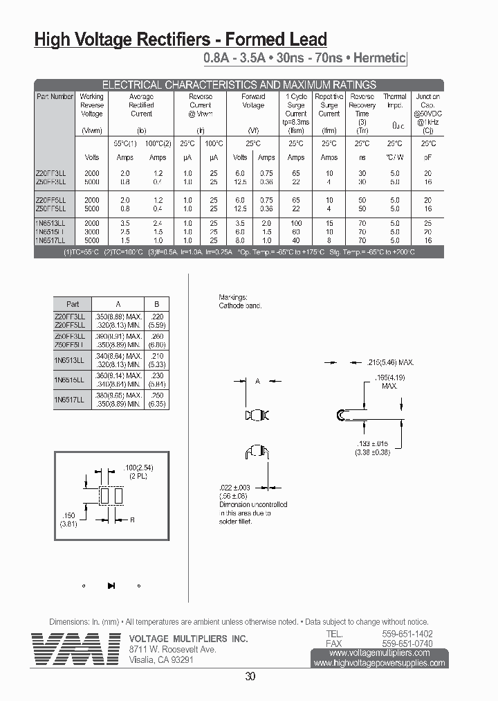 1N6513LL_703081.PDF Datasheet Download --- IC-ON-LINE