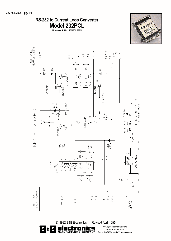 232PCL2895_953169.PDF Datasheet Download --- IC-ON-LINE