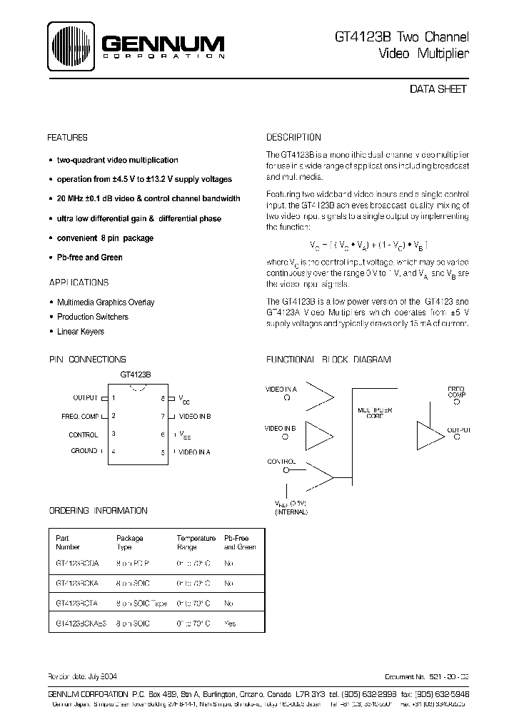 GT4123BCDA_910749.PDF Datasheet Download --- IC-ON-LINE