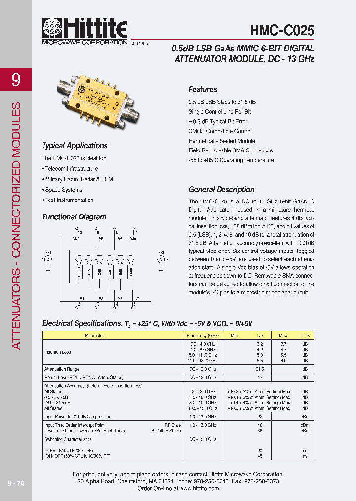 HMC-C025_615314.PDF Datasheet Download --- IC-ON-LINE