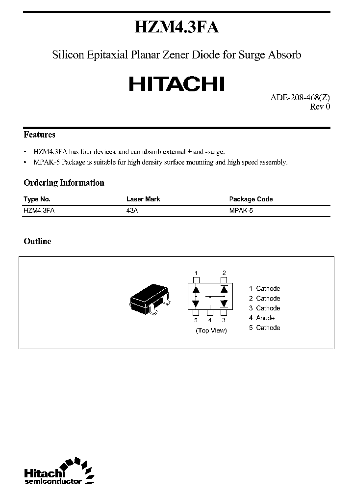 HZM43FA_829203.PDF Datasheet Download --- IC-ON-LINE