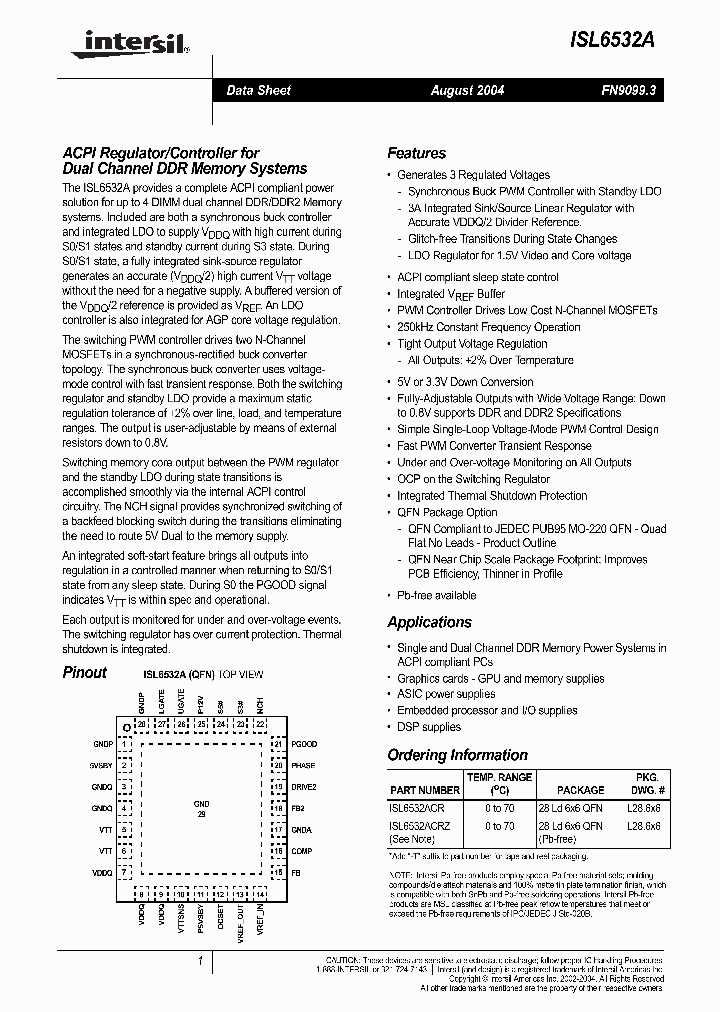 ISL6532A_610167.PDF Datasheet Download --- IC-ON-LINE
