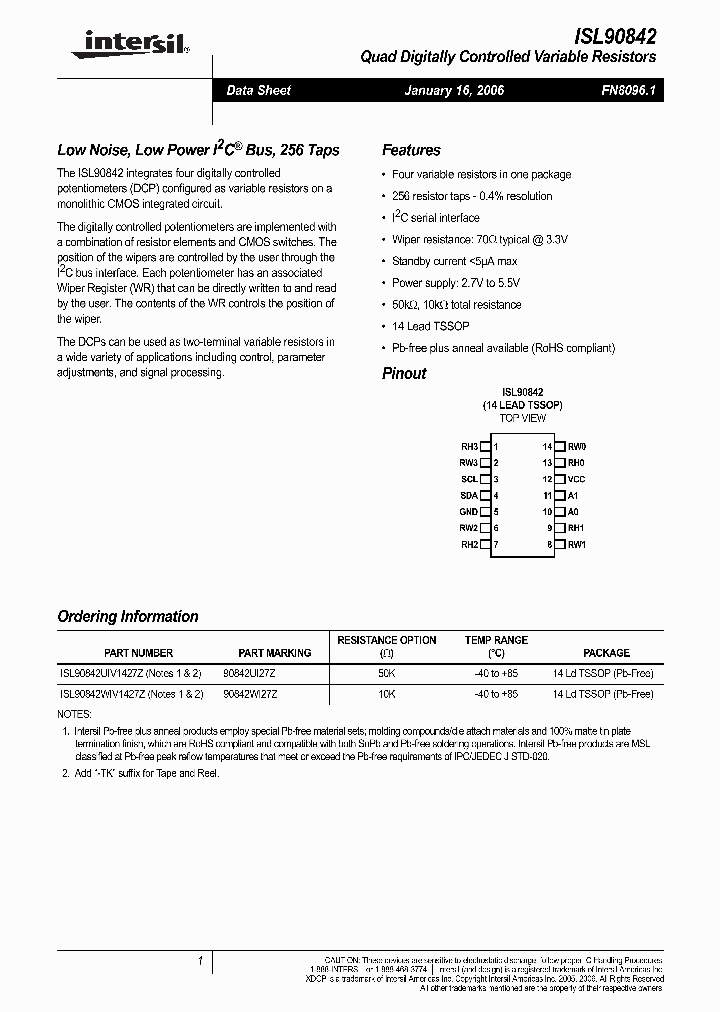ISL90842UIV1427Z_709639.PDF Datasheet Download --- IC-ON-LINE