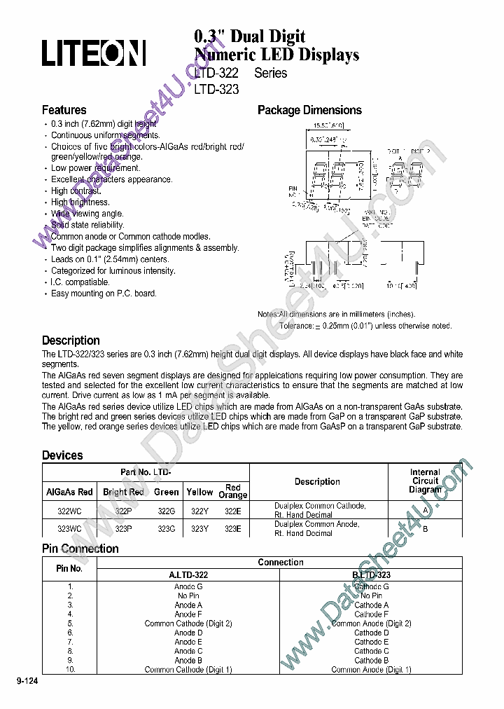 LTD-322_804350.PDF Datasheet Download --- IC-ON-LINE