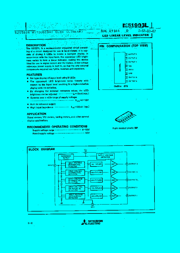 M51903L_607999.PDF Datasheet Download --- IC-ON-LINE