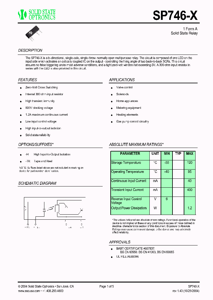 SP746-X_790563.PDF Datasheet Download --- IC-ON-LINE
