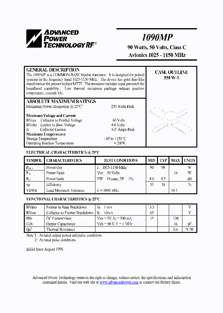 1090MP_1190555.PDF Datasheet Download --- IC-ON-LINE
