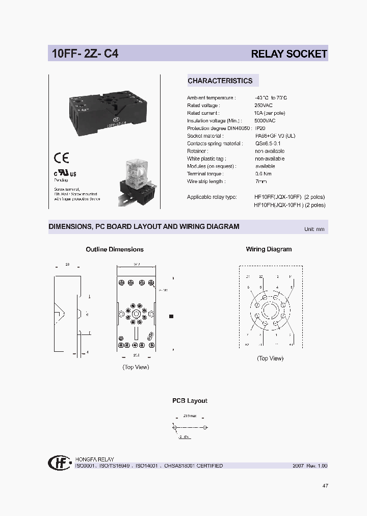 10FF-2Z-C4_1190634.PDF Datasheet Download --- IC-ON-LINE