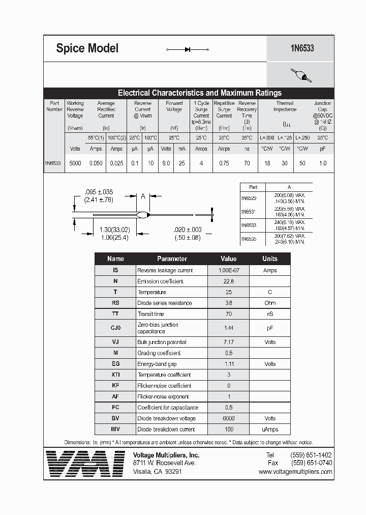 1N6533_1110406.PDF Datasheet Download --- IC-ON-LINE