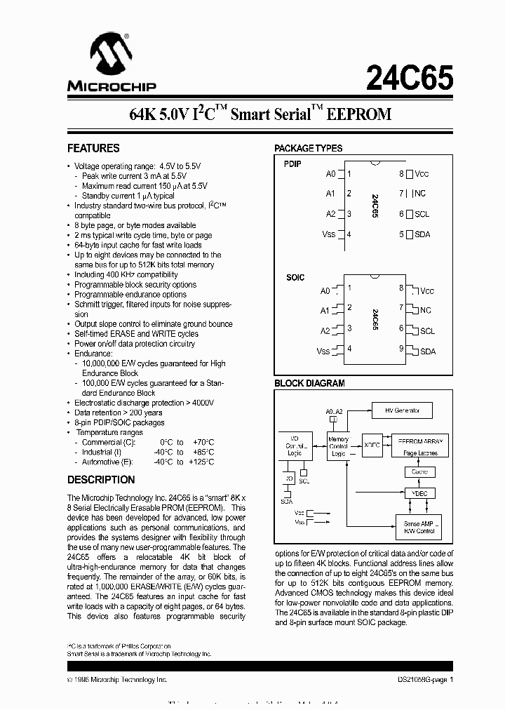 24C65_1032647.PDF Datasheet Download --- IC-ON-LINE