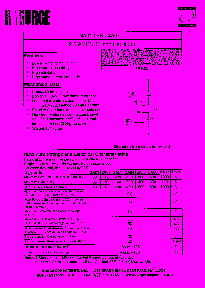 2A05_1080567.PDF Datasheet Download --- IC-ON-LINE