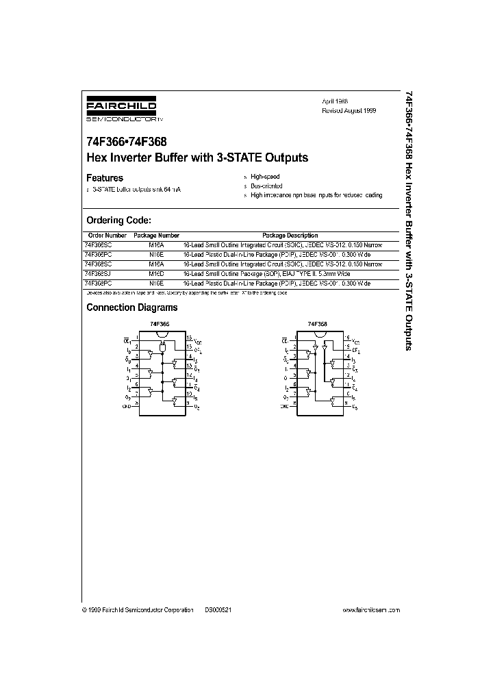 74F368SJ_1202097.PDF Datasheet Download --- IC-ON-LINE
