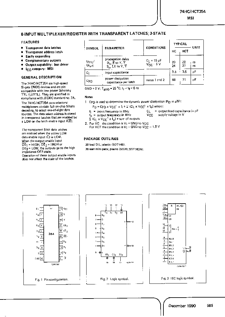 74HC354_1202347.PDF Datasheet Download --- IC-ON-LINE