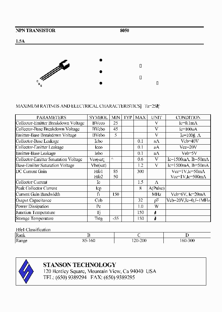 8050_1203560.PDF Datasheet Download --- IC-ON-LINE