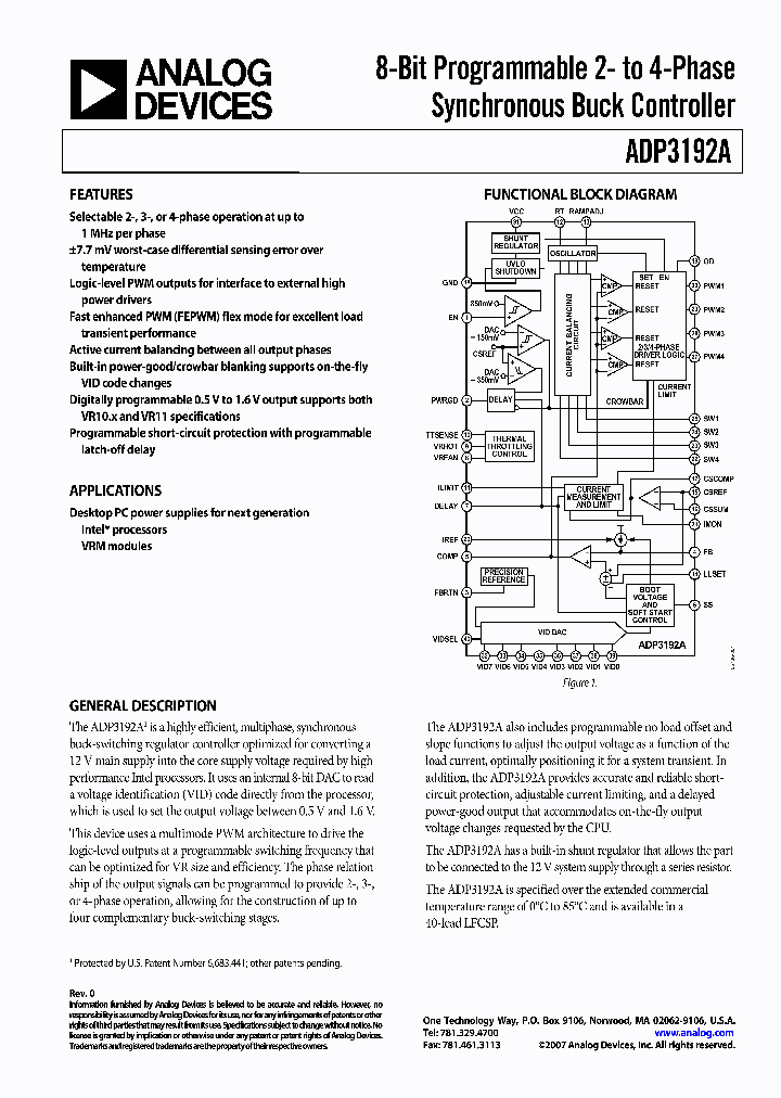 ADP3192A_1097601.PDF Datasheet Download --- IC-ON-LINE