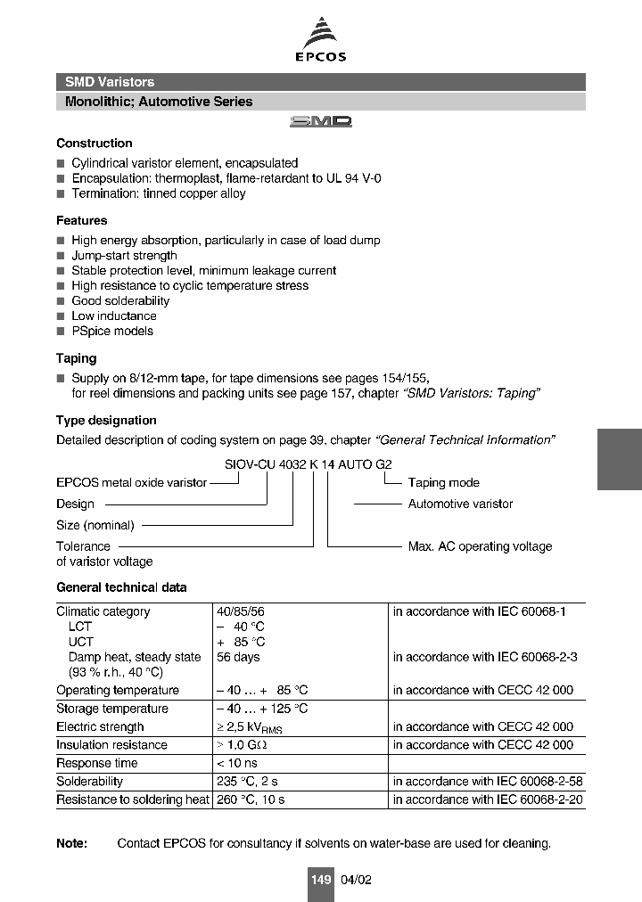 B72660M1140K072_1028110.PDF Datasheet Download --- IC-ON-LINE