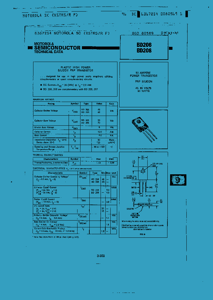 BD206_1162554.PDF Datasheet Download --- IC-ON-LINE