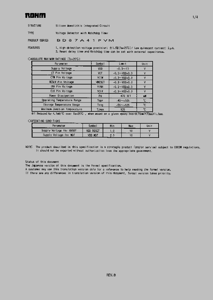 BD87A41FVM_1156473.PDF Datasheet Download --- IC-ON-LINE