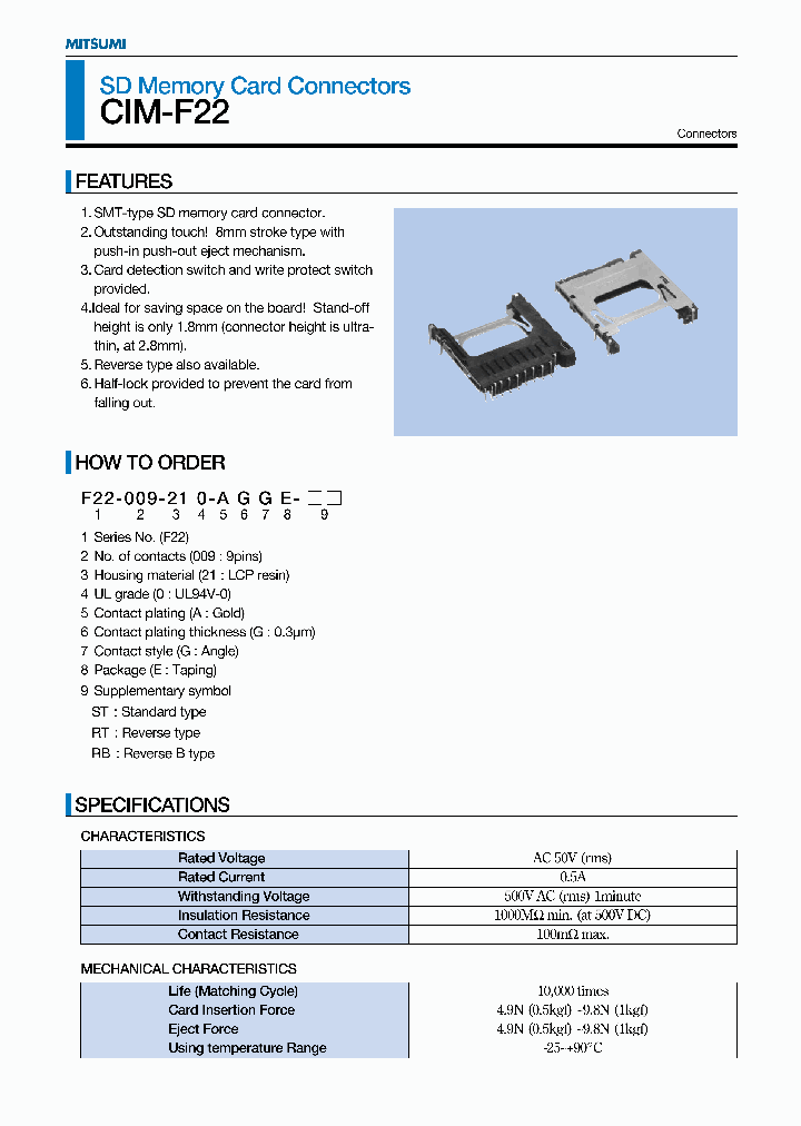 CIM-F22_1116037.PDF Datasheet Download --- IC-ON-LINE